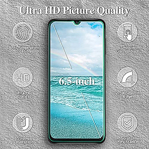 Kesuwe [3-Pack] Screen Protector for Samsung Galaxy A12 Tempered Glass, 9H Hardness, Anti Scratch, Bubble Free, Easy to Install, Case Friendly