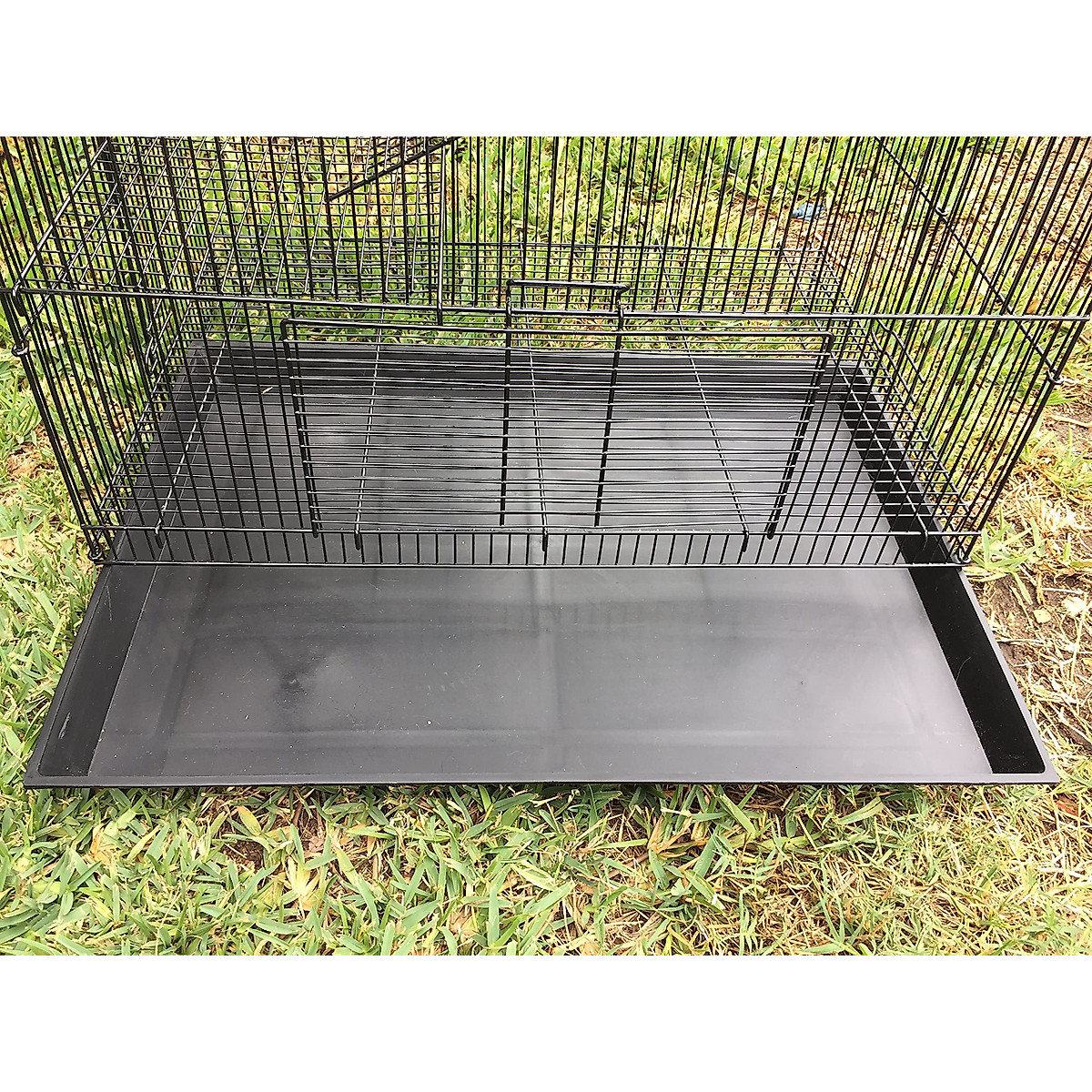 30" Large 3-Levels Easy Foldable Chew-Proof Tight Bar Spacing Ferret Chinchilla Sugar Glider Rats Mice Mouse Rodent Hamster Gerbil Hedgehog Small Animal Critter Metal Travel Carrier Cage