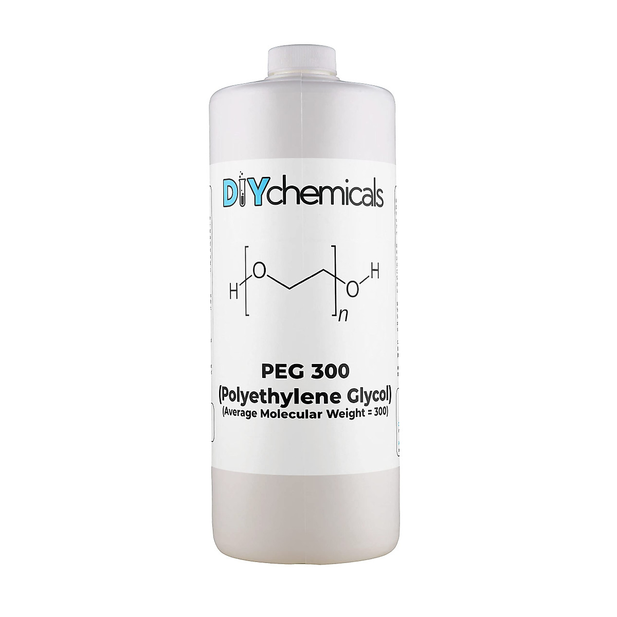 DIYChemicals Polyethylene Glycol PEG 300 for Industrial Manufacturing, Fog Machines,Antifreeze, Solvent, Humectant – Non-Toxic, Odorless, 1 Pint (16 fl oz)