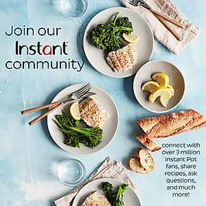 Instant Pot Duo Crisp 9-in-1 Electric Pressure Cooker and Air Fryer Combo with Stainless Steel Pot, Pressure Cook, Slow Cook, Air Fry, Roast, Steam, Sauté, Bake, Broil and Keep Warm