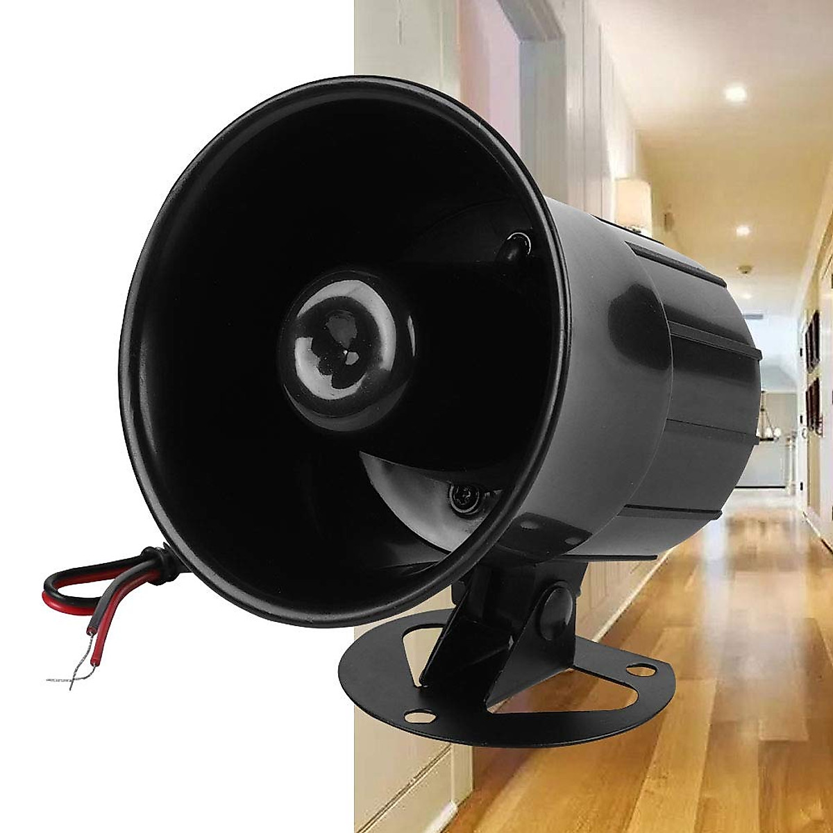 110dB DC 12V Wired Horn Alarm Siren Speaker Portable 15W / 20W Wired Antitheft Loudspeaker Alarm Siren Speaker for Home Security System