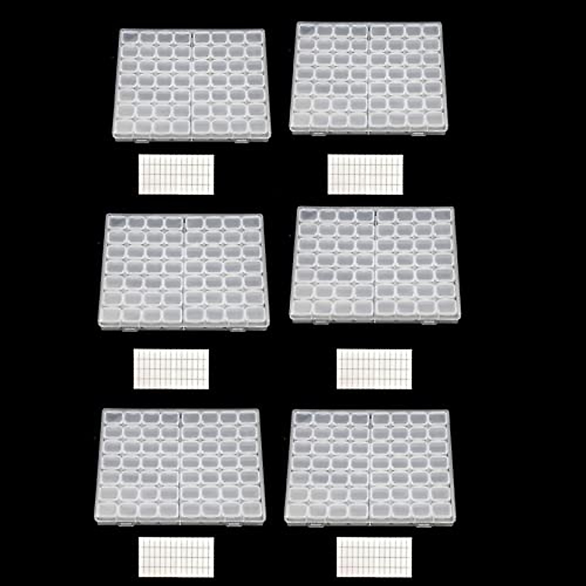 Transparent Diamond Painting Storage Container for Small Jewelry Beads Rhinestones Storage, Plastic Organizers