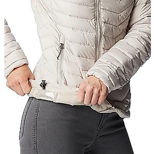 Columbia Women's Powder Lite Hooded Jacket, Dark Stone, Small
