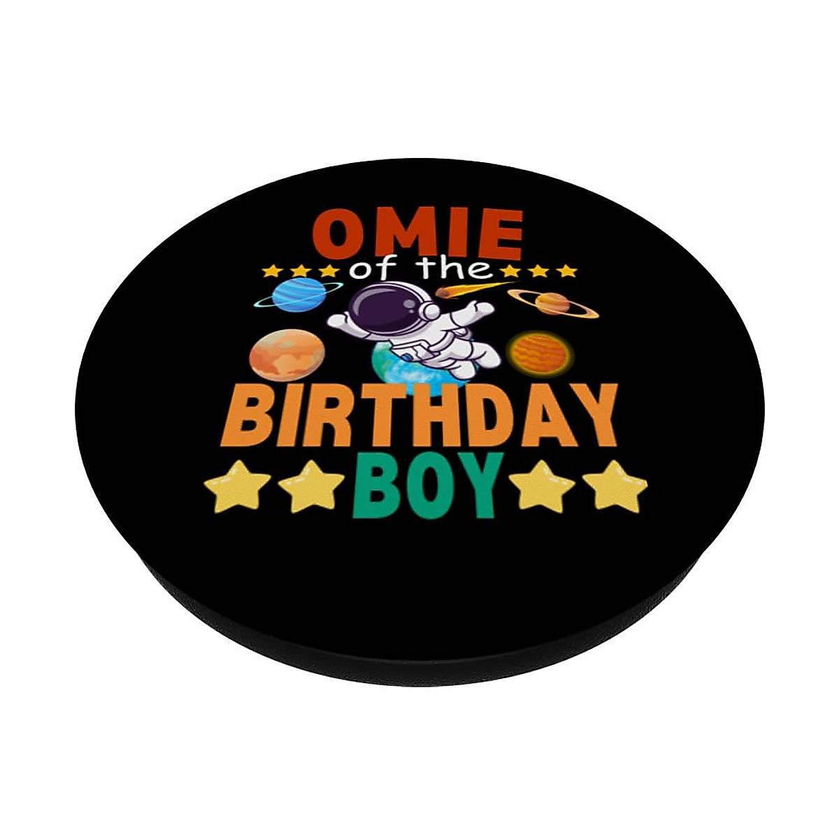OMIE of the Birthday Boy Astronaut Solar System Matching PopSockets Standard PopGrip