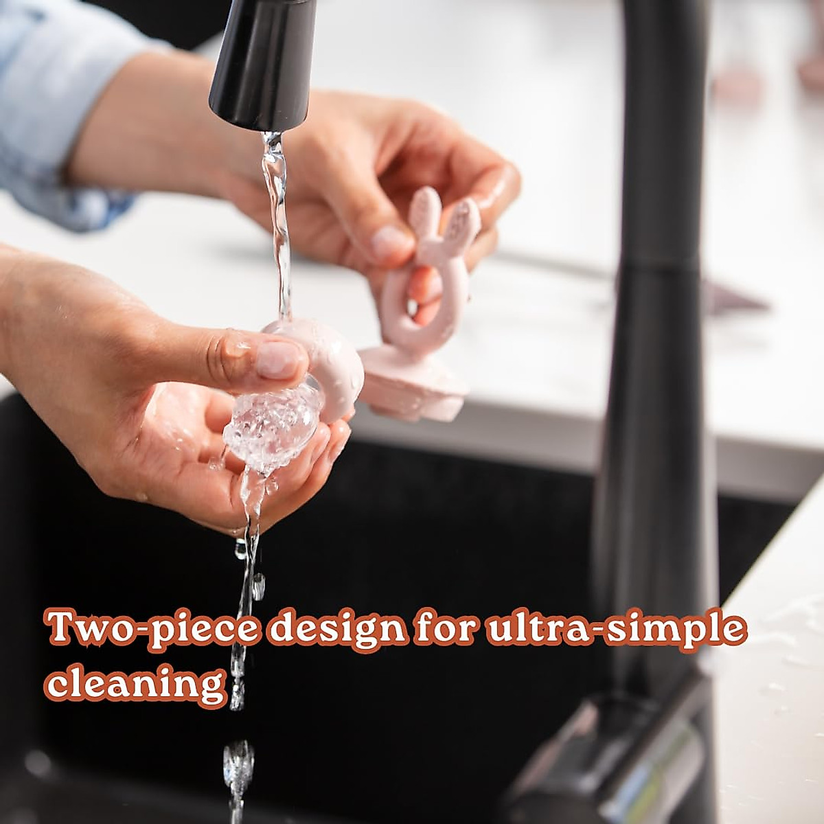 Haakaa Freeze-N-Feed Mini Combo with Silicone Food Feeder & Silicone Mini Nibble Tray|Baby Solid Food Self Feeder|Breastmilk Popsicle Mold Storage & Feeder for Soothing Baby Gums 1 PK