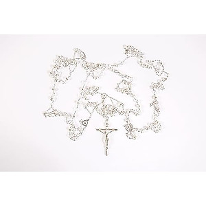 Silver Plated Deluxe Wedding lasso crystal with Jesus christ and virgen de guadalupe in a Premium gift box - lazo para bodas - Lazo de bodas de iglesia para novios - lasso for wedding ceremony - wedding lasso catholic set