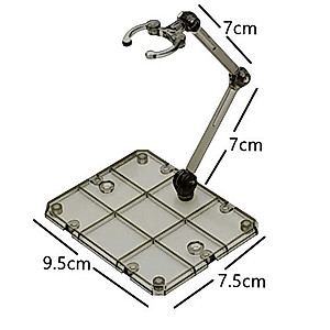 EFAILY 5pcs Assembly Action Figure Display Holder Base Doll Model Support Stand Compatible with HG RG SD SHF Gundam 1/144 Toy (Black)