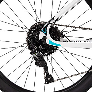 ROYCE UNION RCF Lightweight Carbon Mountain Bike, Gloss White, 27.5 inch Wheels / 16.5 inch Frame