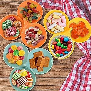 3 Compartment Serving Dishes| 3pcs Bowl Set For Entertaining |Relish Dish Tray For Fruits, Chips, Snack, Dessert Display