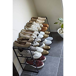 Yamazaki Frame Extendable Shoe Rack 3 Tire BK