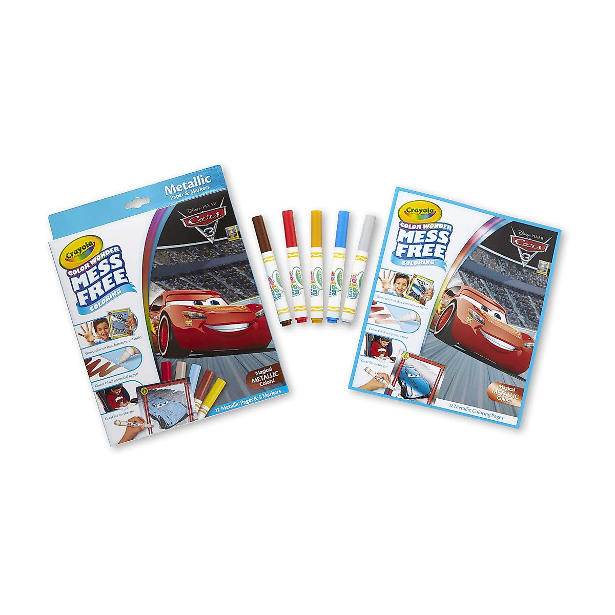 Crayola Color Wonder Cars 3, Mess Free Coloring, 12 Pages, 75-2450