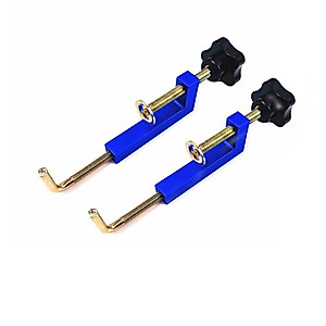 1/2Pcs Universal Fence Clamps Aluminium Alloy Clamp G Clip MultiFunctional Woodworking Fixing Tools (2pc Blue)
