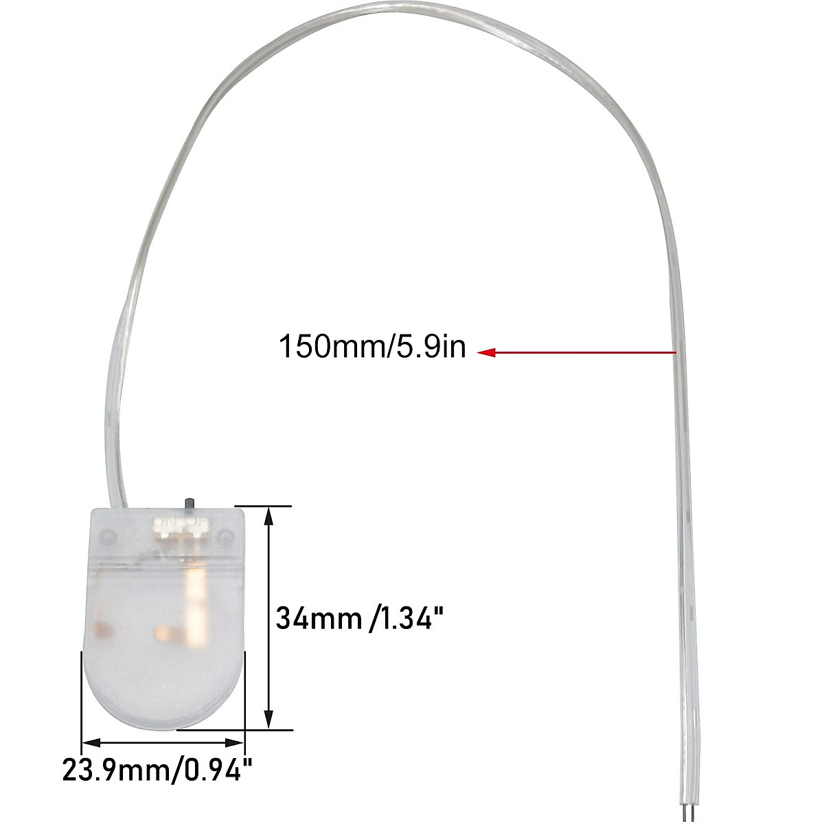LRONG 6PCS Battery Holder Coin Cell Holder, Button Battery Holder, Battery Holder with Switch, Button Coin Cell Battery Holder with Leads On Off Switch