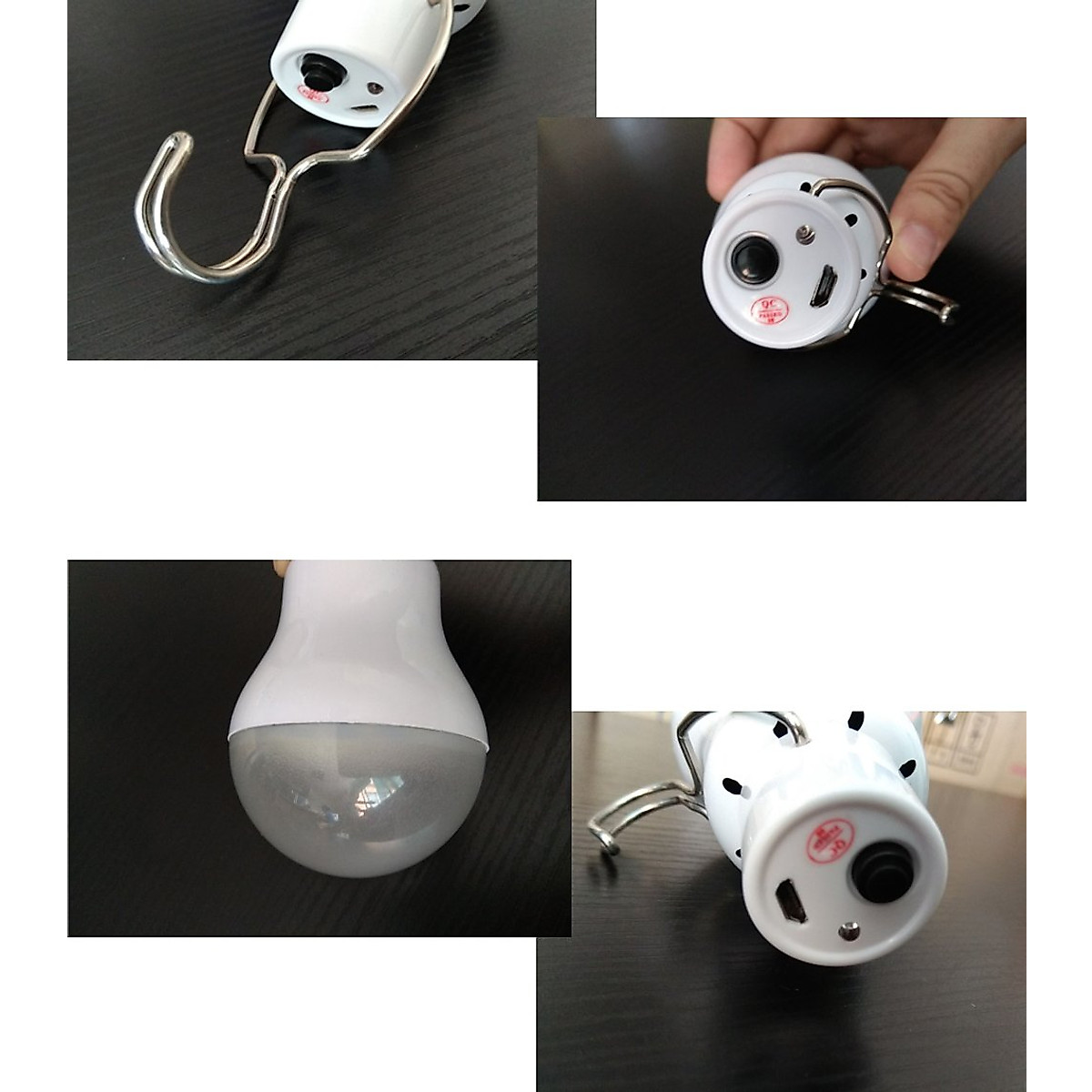 KK.BOL Portable Solar Led Light Bulb Rechargeable Solar Lamp S-1200-01 for Outdoor Lighting Fishing Camping Chicken coop Lamp Lights