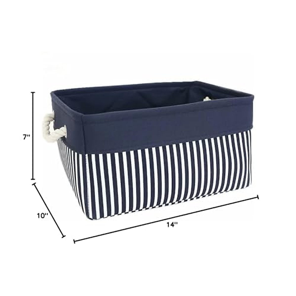 TcaFmac Cube Storage Bins, Containers for Organizing Basket for Gifts Empty,Shelves, Closet,Nursery Baby room 14(L) x 10(W) x 7(H) inches