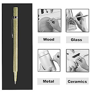 VebaCidi Scribe Tool, 2 Pieces Tungsten Carbide Tip Scriber, Engraved Pen for Tile/Glass/Wood/Ceramics/Metal/Gold/Welding