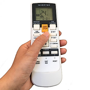 Universal Replacement Remote for AR-RAH2U AR-RAC1C AR-RAH1U AR-RY3 AR-RY4 AR-RY5 AR-RY11 AR-RY12 AR-RY13 AR-RY14 AR-RY15 AR-RY16 AR-RY17 AR-RY18 AR-RY19 for Fujitsu Air Conditioner