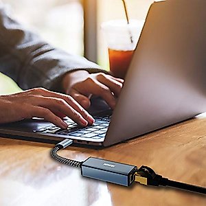 BENFEI USB to Ethernet Adapter, USB 3.0 to 10/100/1000 Gigabit Ethernet LAN Network Adapter Compatible for MacBook, Surface Pro, Notebook PC with Windows7/8/10, XP, Vista, Mac