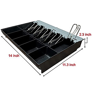 HK SYSTEMS SAM4S Cash Drawer Insert Money Tray Metal wire gripper 57, 5 Bills and 5 Coins, Compatible with Sam4s ER-5200, ER-5240, ER-5215, ER-900 Series, SPS-300 HK-7200 HK-7240 HK-7215 Series