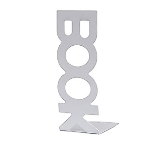 Book Ends Bookend Holder 1 Pair Bookends for Library School Book Holder Book Letter Book Baffle Book Stand Book Stopper for Shelves Bookshelf (Color : OneColor)