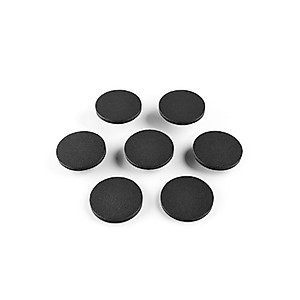 Super Sliders 3 1/2" Round Reusable Furniture Sliders for Hard Surfaces - Effortless Moving and Surface Protection, Black (16 Pack)
