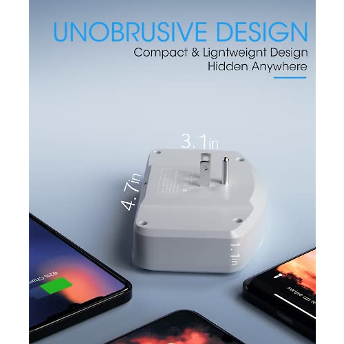 Buedarate Hidden Camera Wall Charger with WiFi Spy Camera Outlet HD 1080P Wireless for Home Security Secret Camera with USB Fast Charger 20W PD Charging Port Nanny Cam