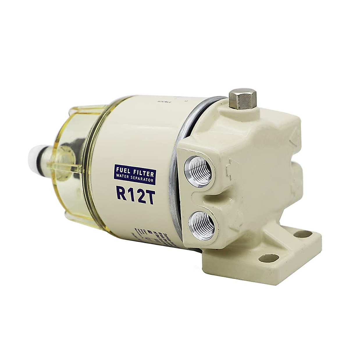 Fuel Water Separator Marine Kit R12T 120AT NPT ZG1/4-19, 10 Micron Filter Effect Is Suitable for 3/8 Inch NPT Outboard Motor, Suitable for All Diesel Equipment