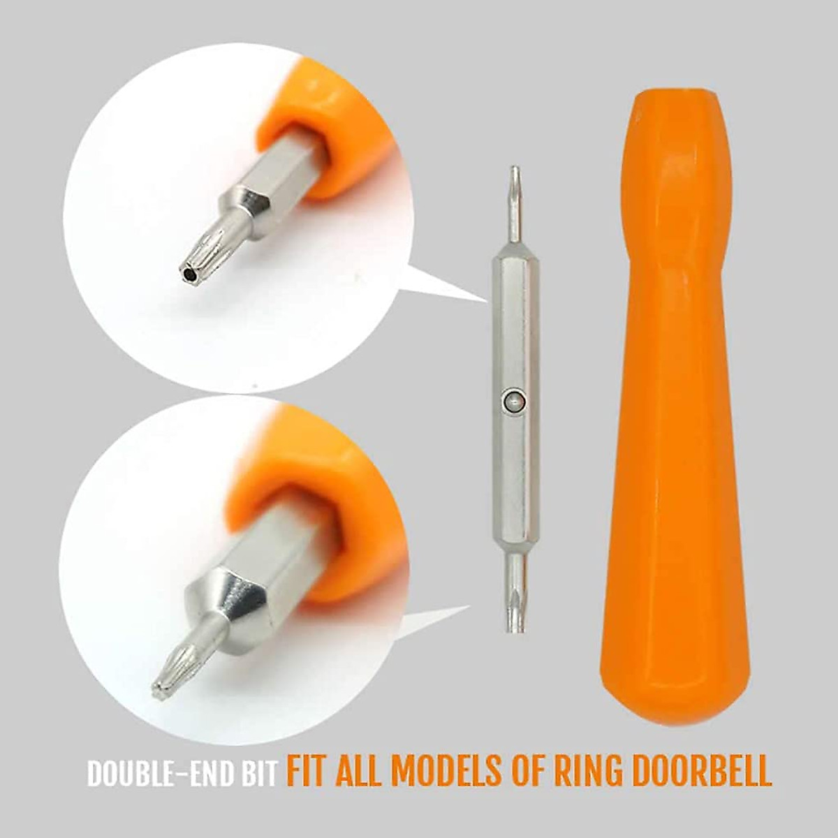 Doorbell Screwdriver For Doorbell Repairing Household Screwdriver Bit Screwdriver Double-end Repair Tool Set Doorbell Screwdriver Replacement Kit Tool For Doorbell 2