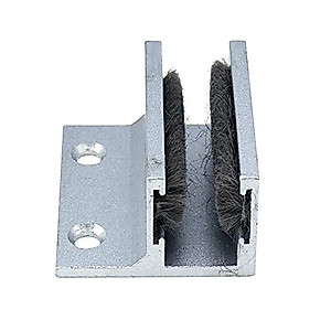 Sydien 2Pcs 1-1/2'' Sliding Shower Door Bottom Guide with Screw for Door Roller Sliders
