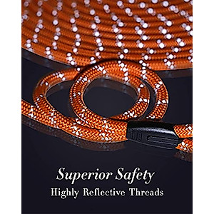 Long Dog Leash for Dog Training 10FT/16FT/30FT/50FT/100FT, Reflective Threads Check Cord Dog Leash, Heavy Duty Dog Lead for Large Medium Small Dogs Outside Walking, Playing, Camping, or Yard