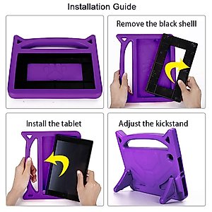 2022 8 in Android Tablet Cases 2020/2022, Ubearkk Lightweight Shockproof Anti-Slip Cover with Foldable Stand for 8“ Display Tablet (ONLY fit for 12th/10th Gen, 2022/2020 Release)
