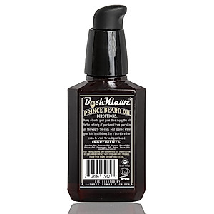 BushKlawz Premium Prince Beard Oils Variety Set Pack Bundle of 5x Full size Bottles of Each of our Beard Prime Oils Kit Best Gift for Men Christmas, Fathers Day, Friday, Monday Deals