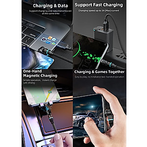 Raosky Magnetic Charging Tips 5pin Series,Type-c Tips 9Pack,Magnetic Type-C Tips,Just Charger Tips Without Magnetic Data Cable(Just 5pin USB-C Tips,9Pack)