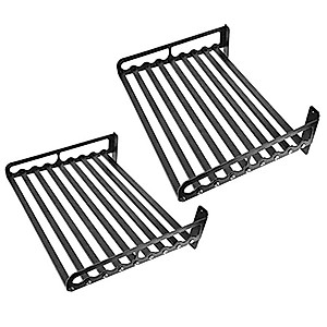 MaxxCloud Electric Oven Holders, Microwave Oven Rack Kitchen Shelf, Black Storage Racks Wall Shelf, Kitchen Organizer Aeronautical Aluminum, Weight Bearing 80 lb (23.6'' x 15.5'', Black)