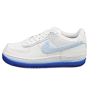 Nike Women's Air Force 1 Shadow White/Royal Tint-Racer Blue (FJ4567 100) - 8