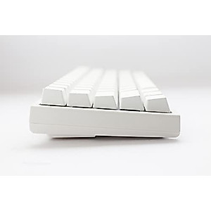 Ducky One 2 Mini Pro Pure White RGB LED 60% Double Shot PBT Mechanical Keyboard (Kailh Box Brown)