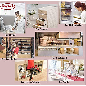 HityTech Shelf Liner, EVA Shelf Liners Can Be Cut Refrigerator Mats Fridge Cushion Liner Non-Adhesive Cupboard Liners Non-Slip Cabinet Drawer Table Liners - 59 x 17 3/4 in - Transparent