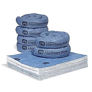 PIG Home Solutions Water Absorbing Kit - Absorbs up to 10 Gallons per kit - Blue - PM50491