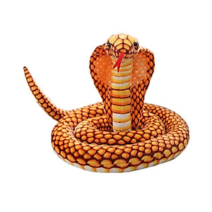 refavor Snake Stuffed Animals - 31.5" Large Cobra Snake Plushies Toy Gifts Realistic Snake Plush Toys Cobra Snake Stuffed Animals Prank Props Animal Party Decorations Favors Gifts(Yellow)