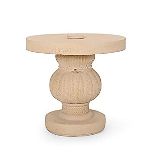 Christopher Knight Home Umbrella Side Table, Beige