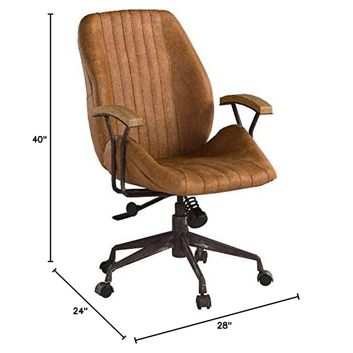 ACME Hamilton Executive Office Chair - 92412 - Coffee Top Grain Leather