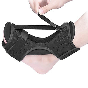 Fasciitis Night Foot Splint, Adjustable Achilles Tendonitis Night Brace Foot Support - Steel Sheet (37 X 23 X 32cm)