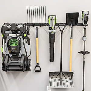 64" Modular Garage Garden Tool Storage Rack Organizer Wall Mount, Yard Shovel Rack Holder Organization, Heavy Duty Steel Utility Racks, Holds 600 lbs