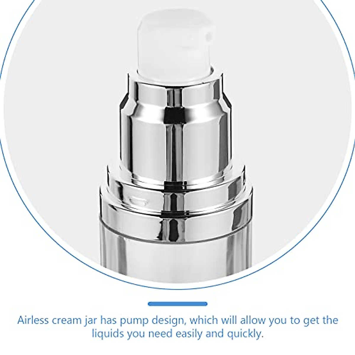 3pcs Vacuum Lotion Bottle Travel Size Bottles for Toiletries Travel Liquid Bottles Small Containers Cosmetic Jars Lotion Container Travel Jars Travel Cosmetic Containers