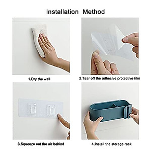 Multifunctional Hair Dryer Bathroom Toilet Toilet Storage Rack Hanger Hair Dryer Shelf Hair Dryer Rack (Blue)