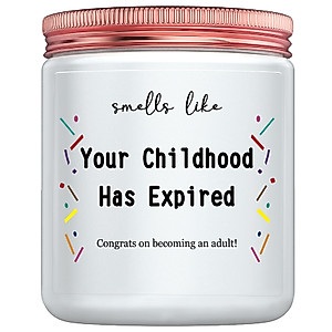 Funny 18th Birthday Gifts for Girls, Boys - Happy 18th Birthday Gifts for Daughter, Son, Granddaughter, Niece, Friend - Unique Turning 18 Year Old Candle Gifts