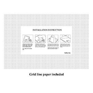 Meffort Inc 17 17.3 Inch Laptop Skin Sticker Cover Art Decal Decorative Stickers (Included 2 Wrist Pads) - Flower Leave Design