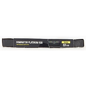 CORSAIR DOMINATOR PLATINUM RGB DDR5 RAM 32GB (2x16GB) 6200MHz CL36 Intel XMP iCUE Compatible Computer Memory - Black (CMT32GX5M2X6200C36)