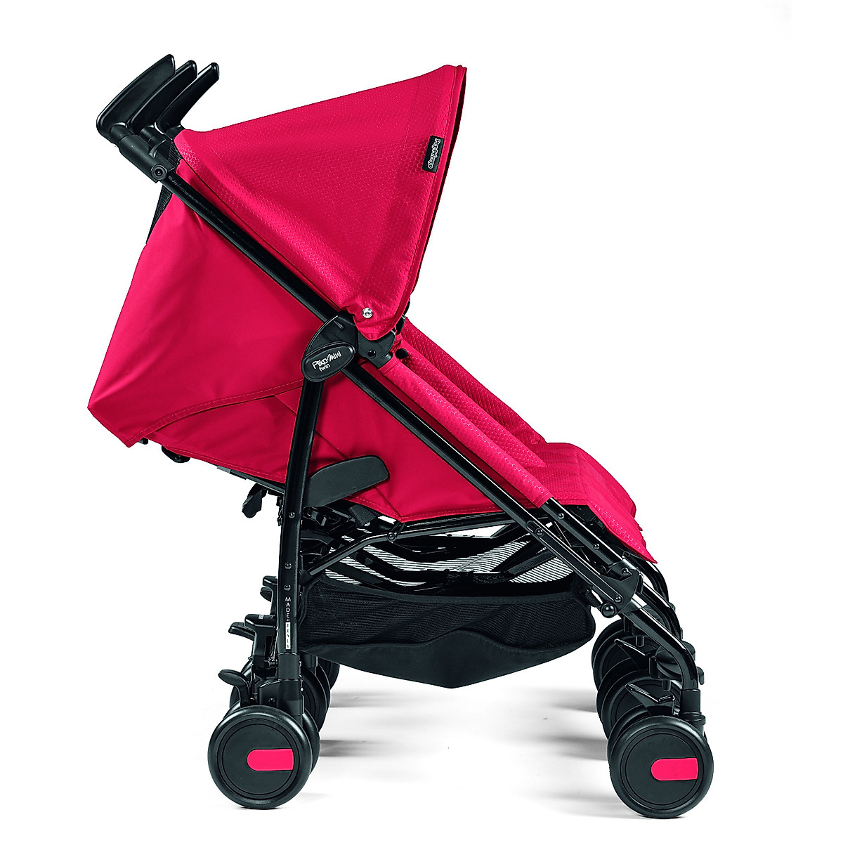 Peg Perego Pliko Mini Twin Baby Stroller, Mod Red