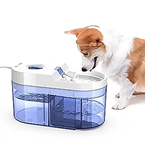 umosis Pet Water Fountain 1.8L Water Bowl Dispenser Automatic Replenish Drinking Fountains for Cats and Small Dogs Inside